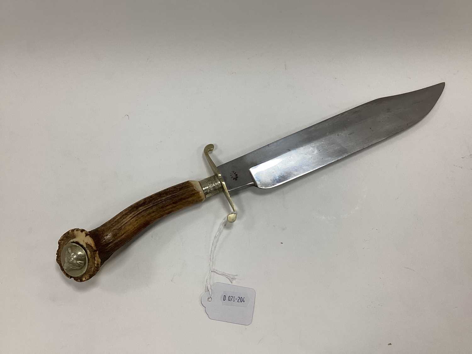Lot 1282 - Gregory Sheffield, Hand forged bowie knife