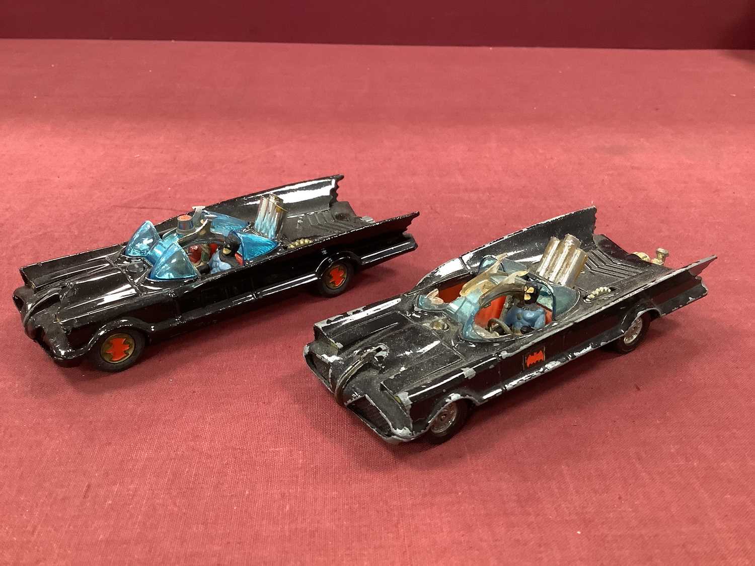 Lot 845 - Two Original Corgi Batmobiles, including one