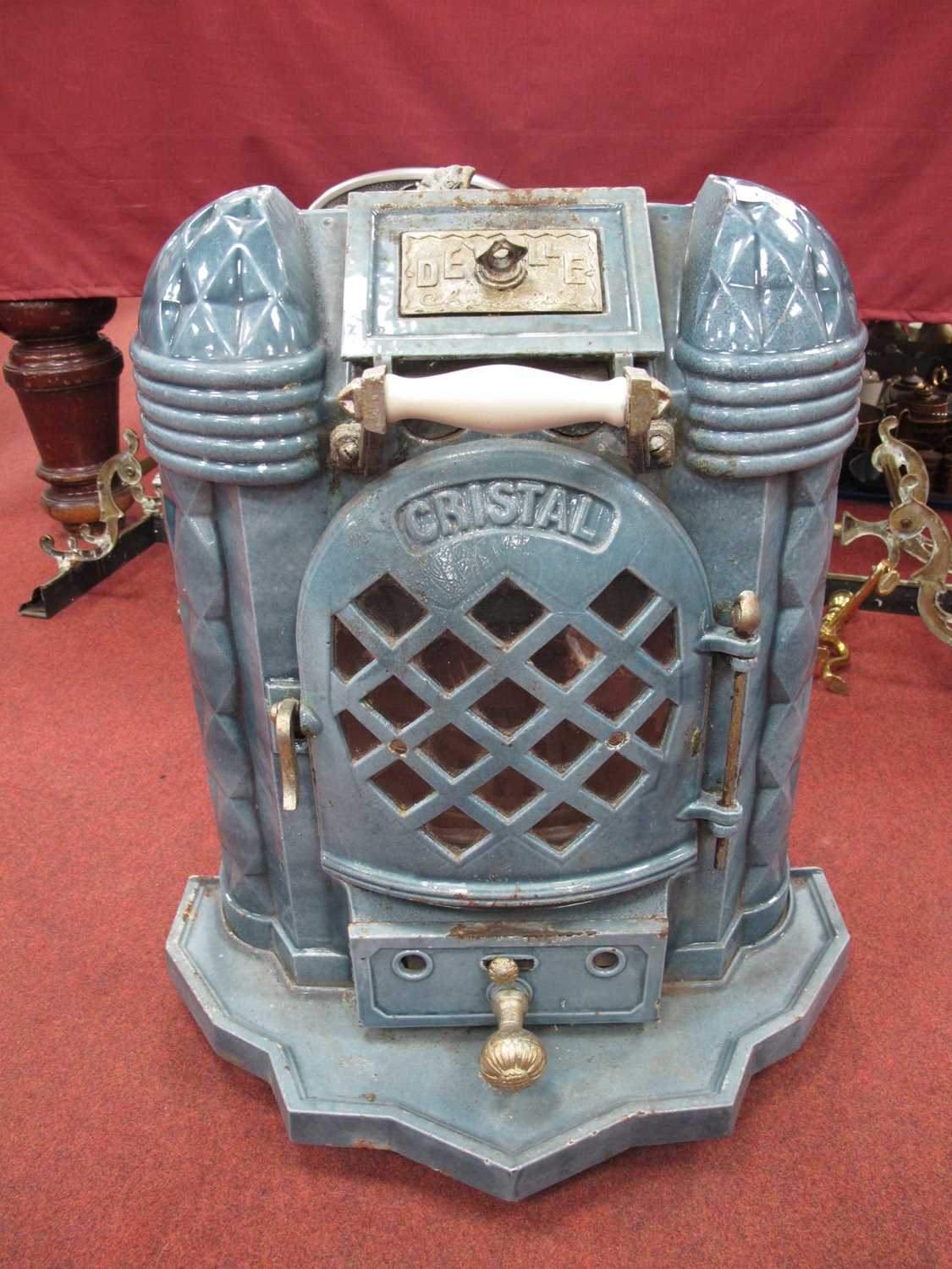 Lot 1394 - Deville Art Deco 'Cristal Stove', 'Lent