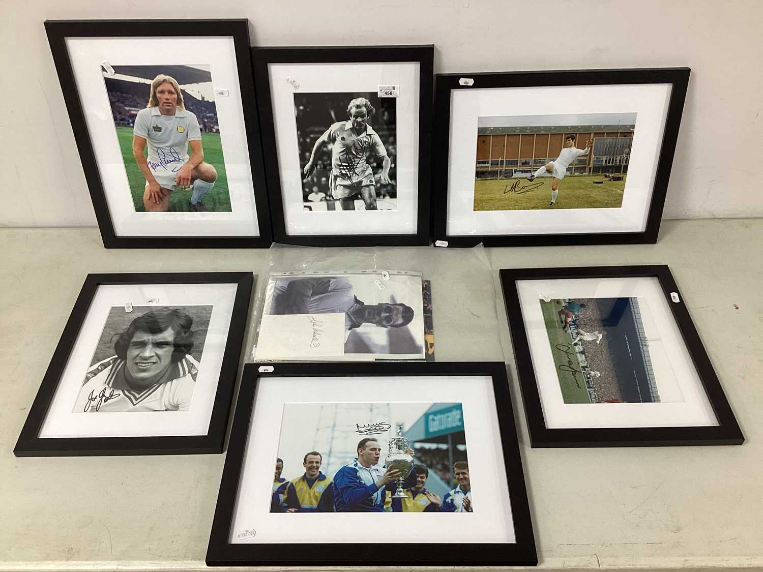 Lot 456 - Leeds United Autographed Prints, black