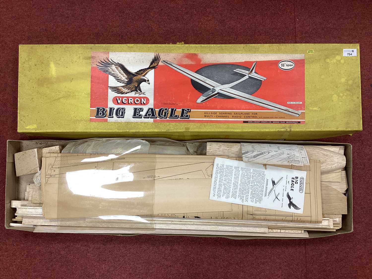 Lot 754 - A Veron Big Eagle 96" Span Balsa Wood