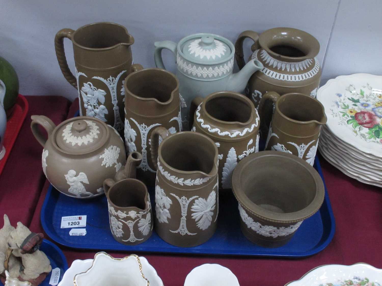 Lot 1203 - Late XIX century Dudson teapot, circa late