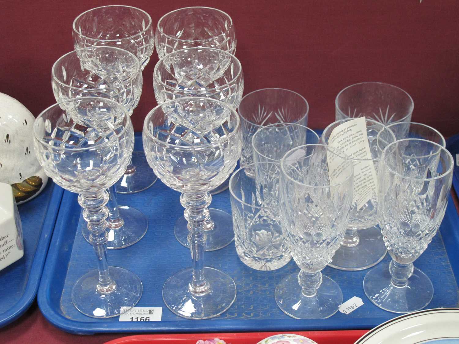 Lot 1166 - Two Waterford Crystal 'Colleen' Pattern