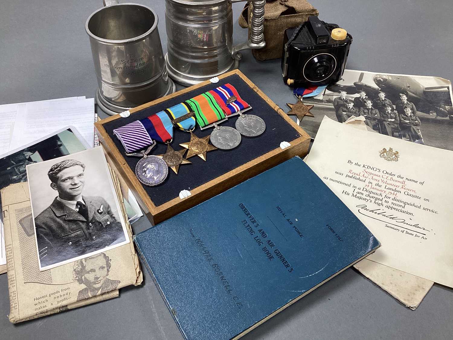 Lot 674 - WWII Bomber Command Distinguished Flying