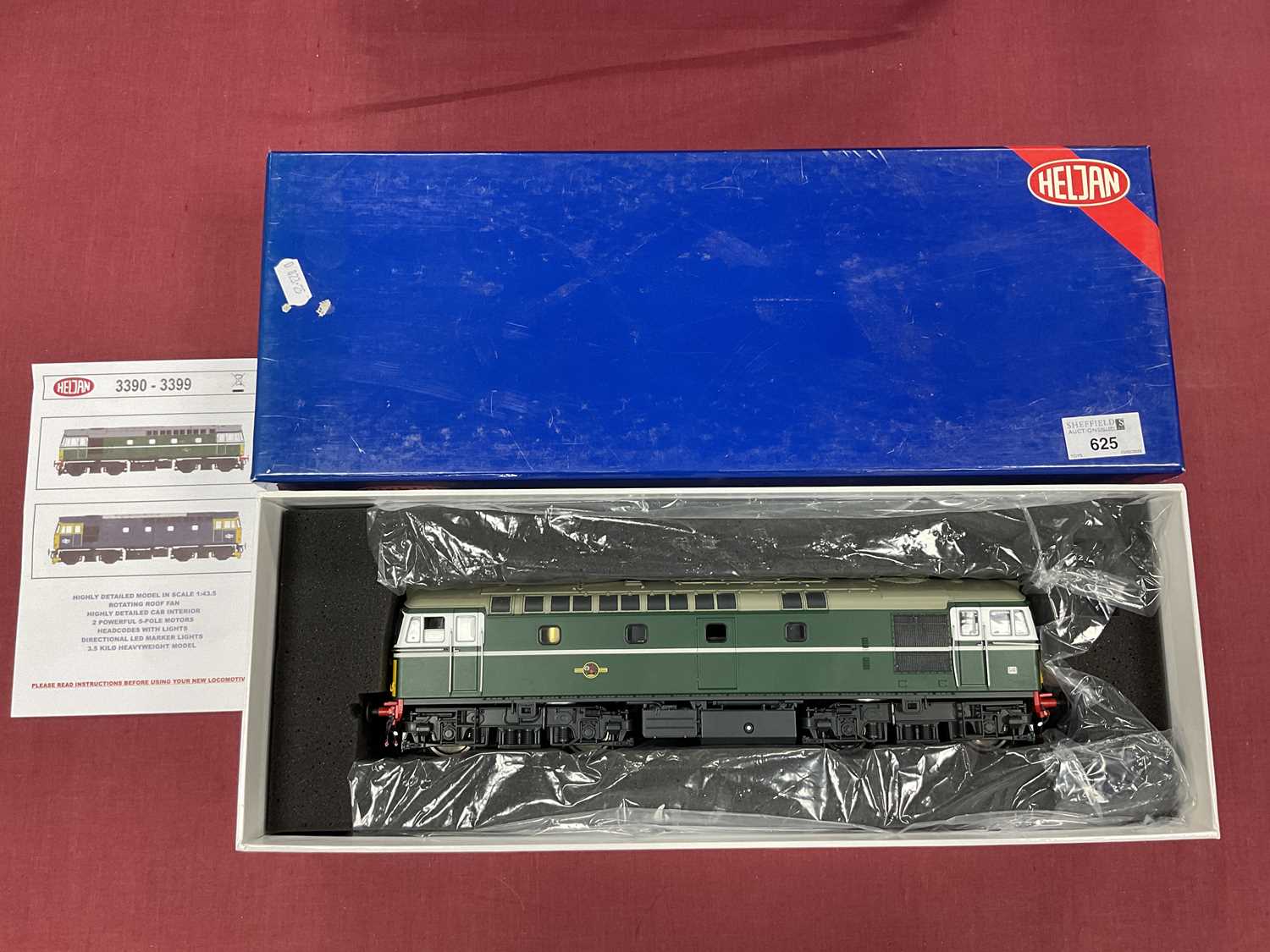 Lot 625 - A boxed Heljan O gauge BR Class 33 diesel