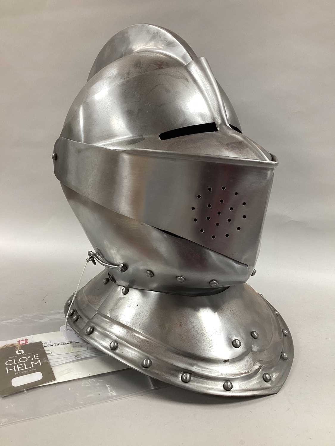Lot 577 - Reproduction XVI Century Close Helmet,