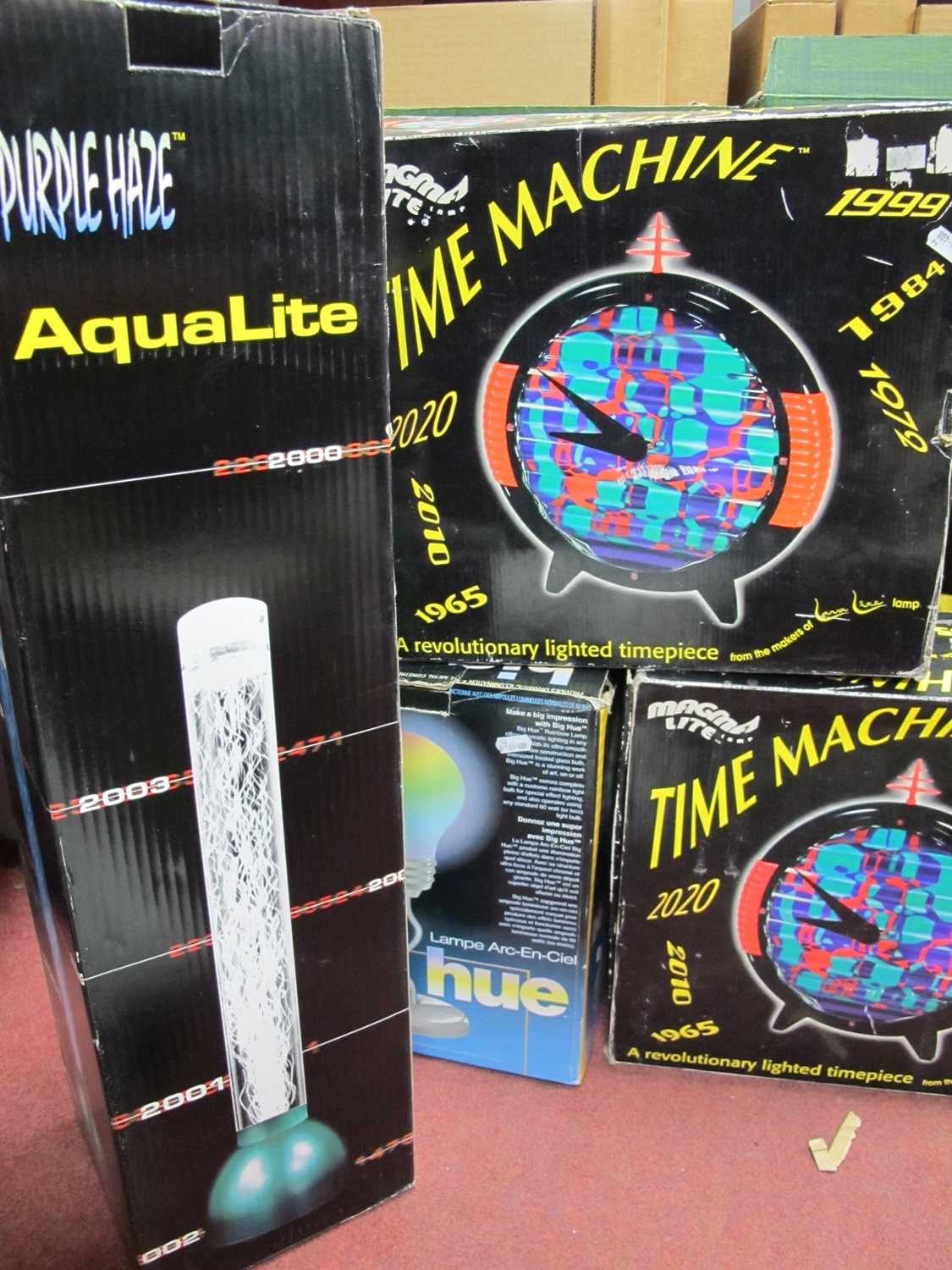 Lot 1059 - Magma Lite Time Machine light up clock x2,