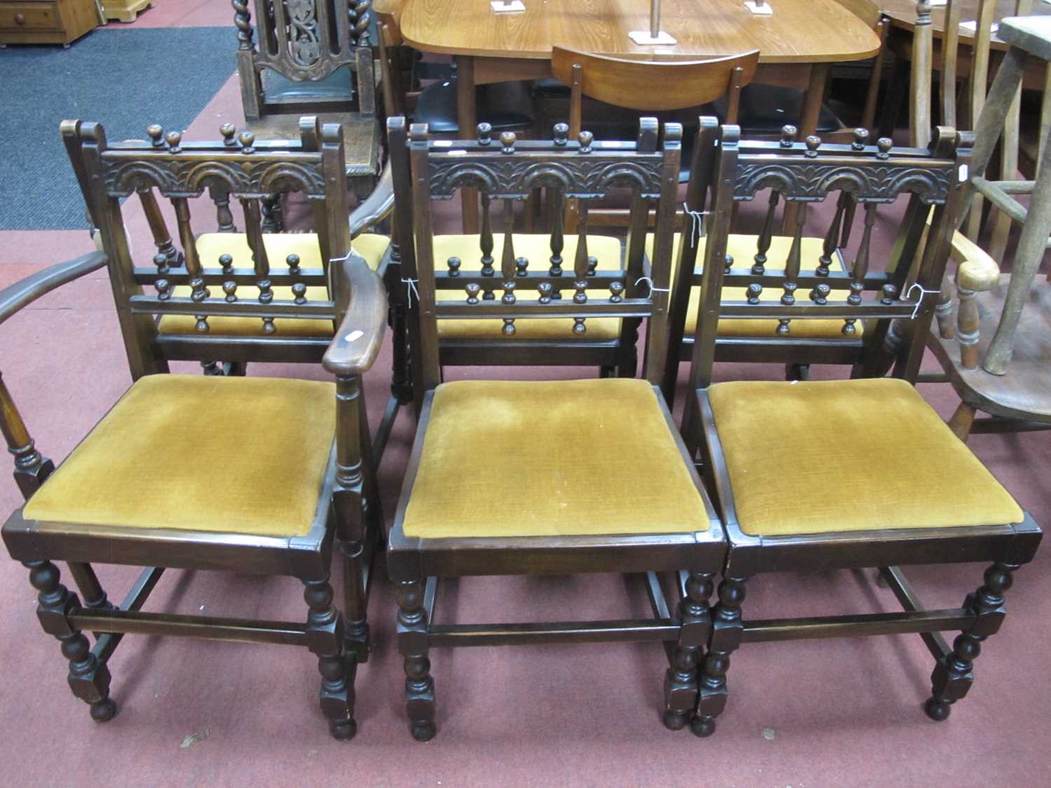 Lot 1518 - Ercol Set of Six Old Colonial Yorkshire