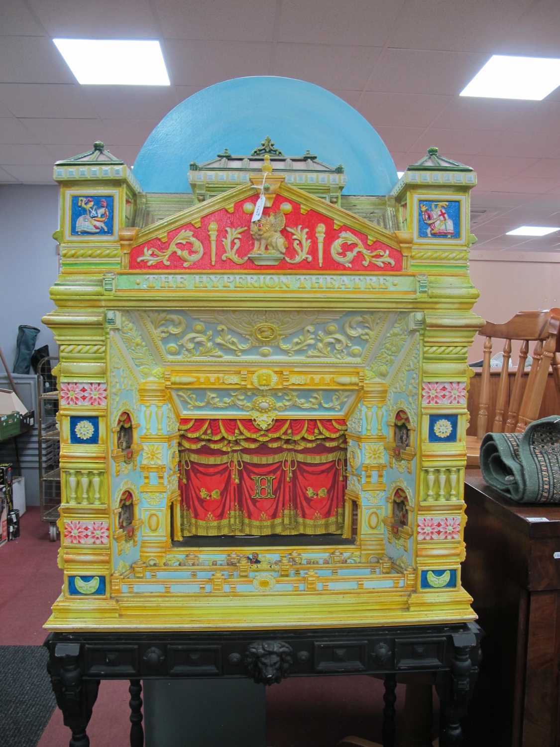 Lot 1497 - Wooden Model of the Hyperion Theatre, hand