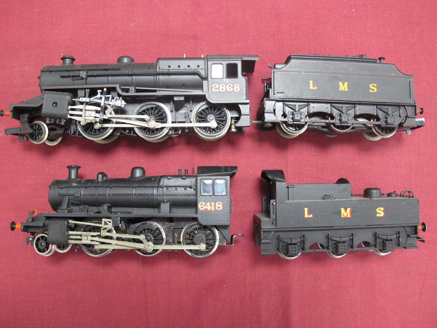 Lot 377 - Two OO Gauge LMS 2-6-0 Locomotives by Hornby