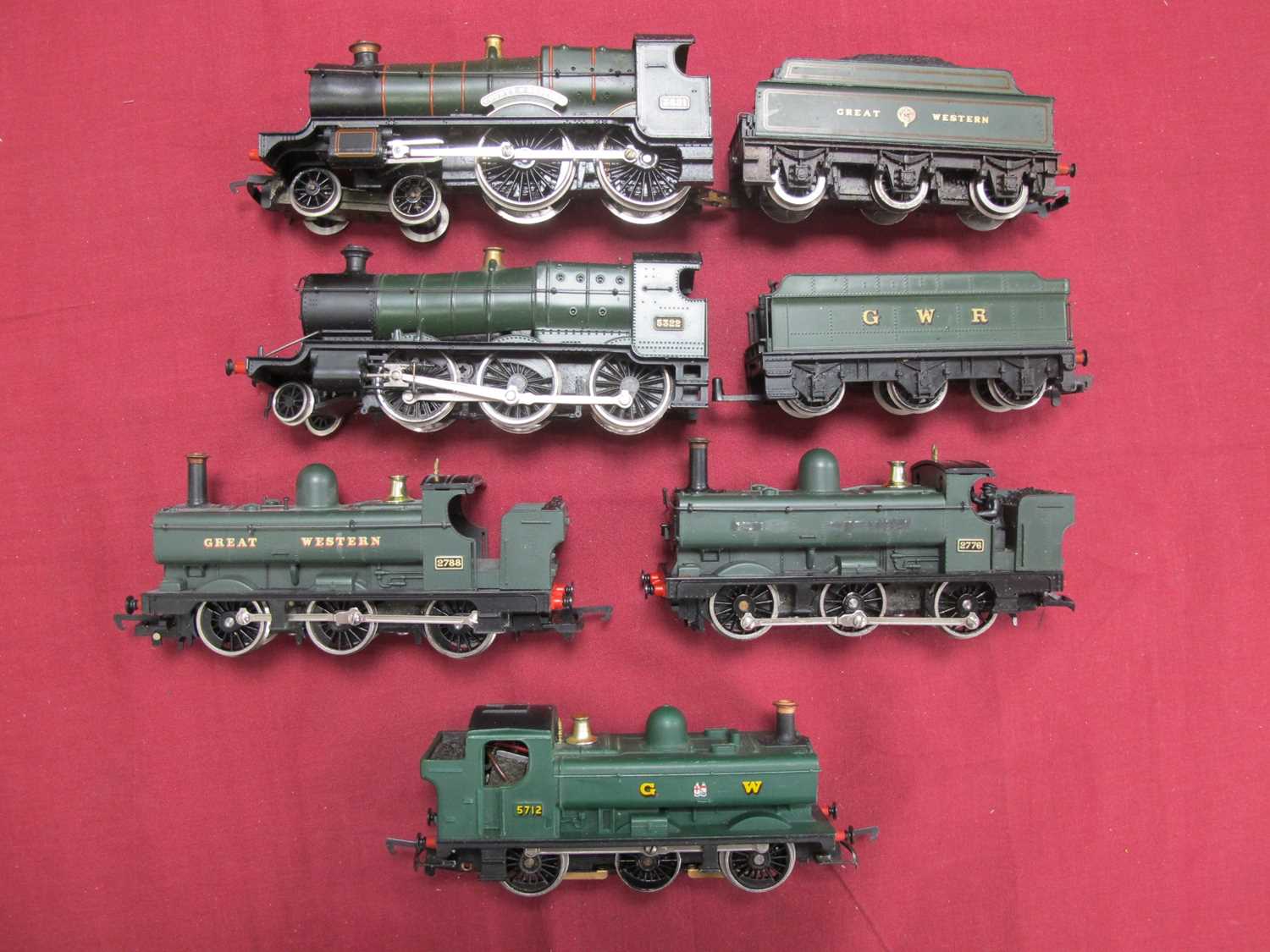 Lot 384 - Five OO Gauge Great Western Locomotives by