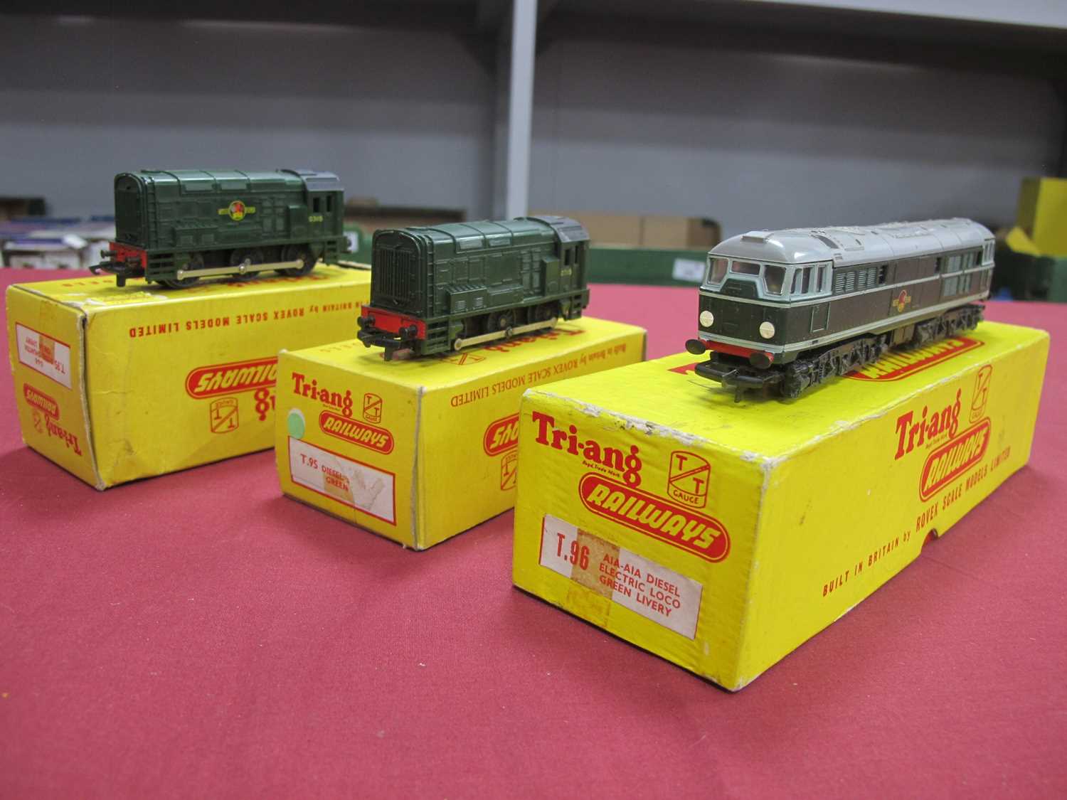 Lot 394 - Three Triang TT Boxed Diesel Locomotives,