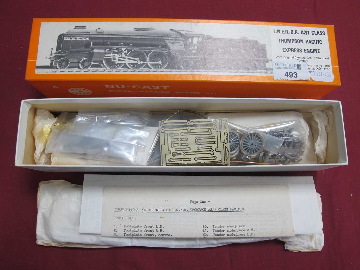 Lot 493 - A Nu-Cast 4mm Scale Metal Thompson Pacific