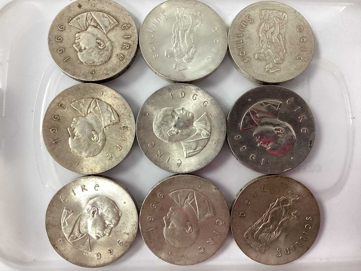 Lot 487 - Nine 1966 Eire Easter Uprising Silver Ten