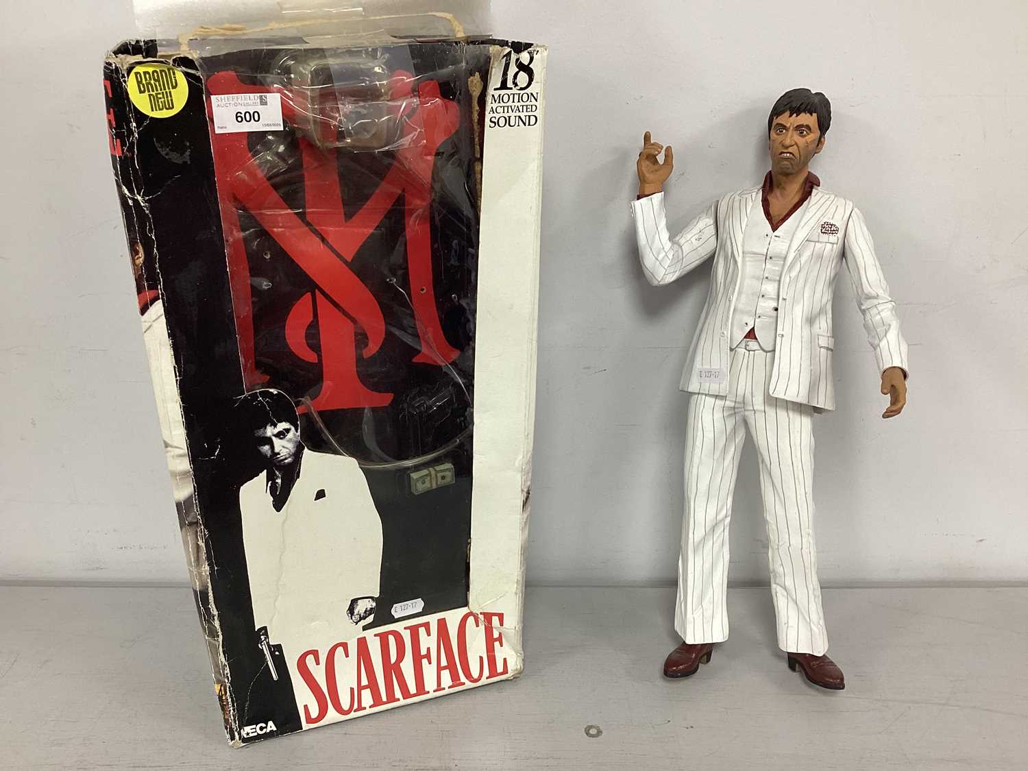 Lot 600 - A Neca Scarface Tony Montana 18" Plastic