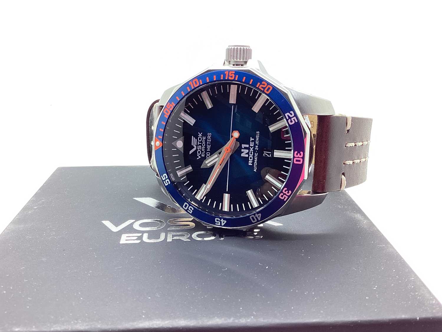 Lot 199 - Vostok; N1 Rocket Blue Gent's Automatic