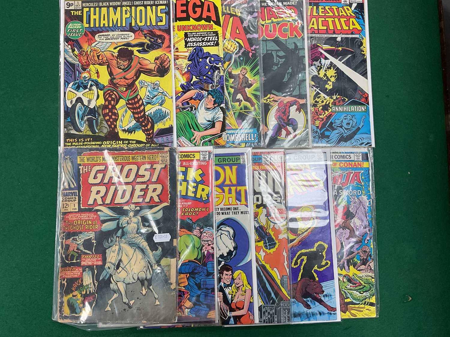 Lot 447 - Eleven Marvel #1 Comics. Comprising of Ghost