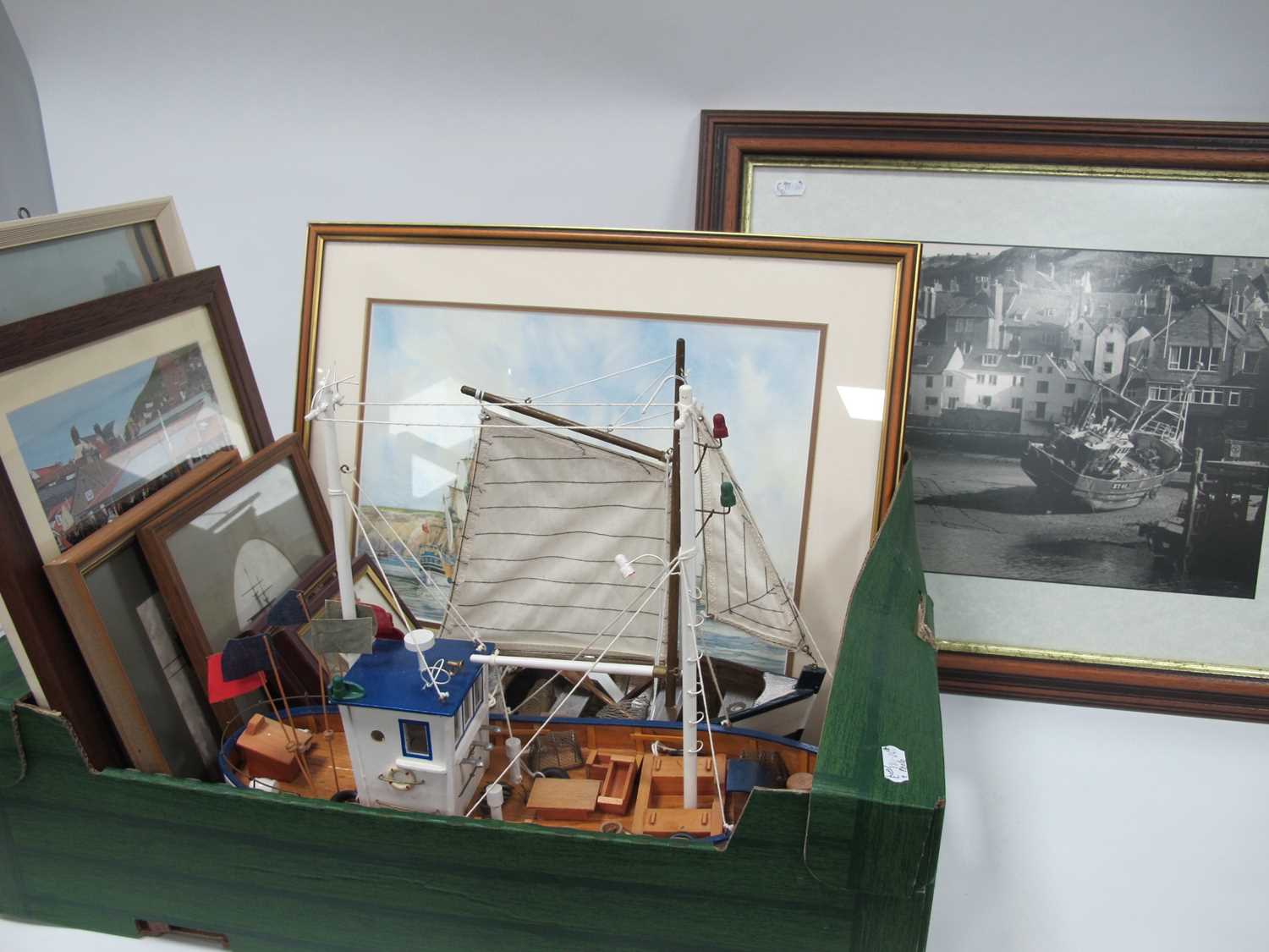 Lot 1002 - Model Fishing Boat, model yacht, photos of