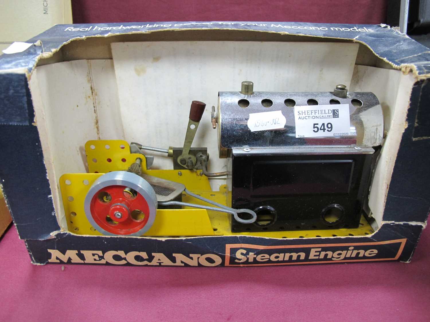 Lot 549 - A Meccano (Mamod SP3) Steam Engine, with
