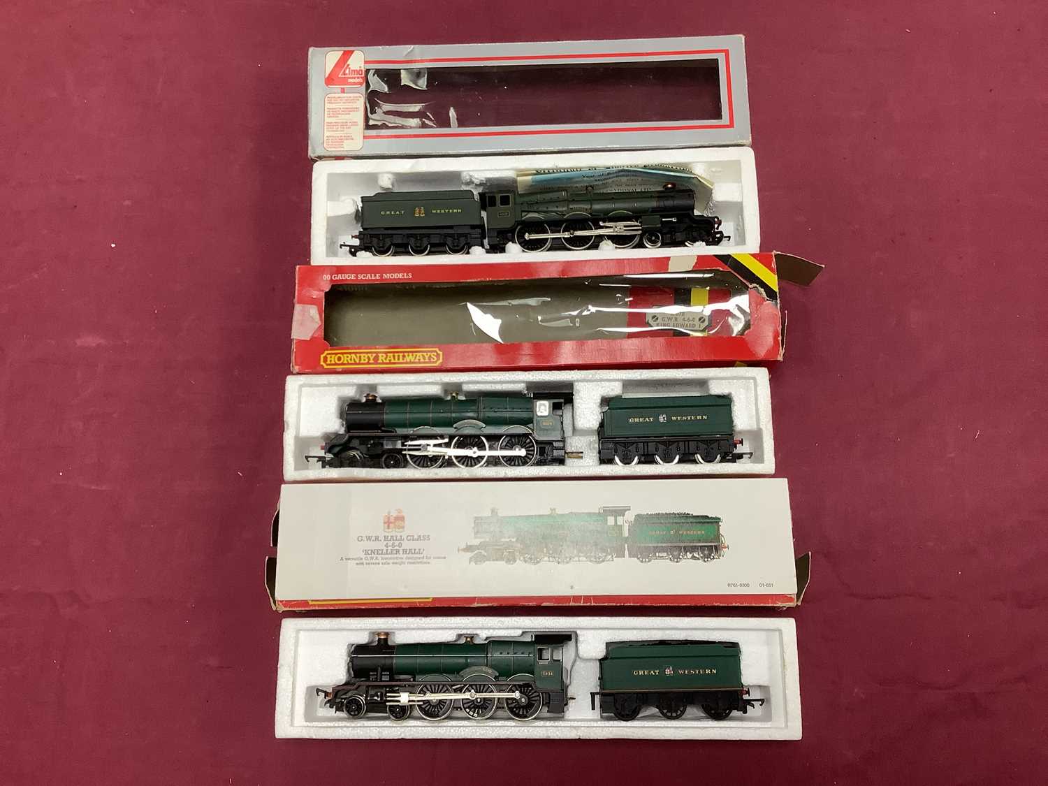 Lot 748 - Three boxed 00 gauge GWR locomotives by