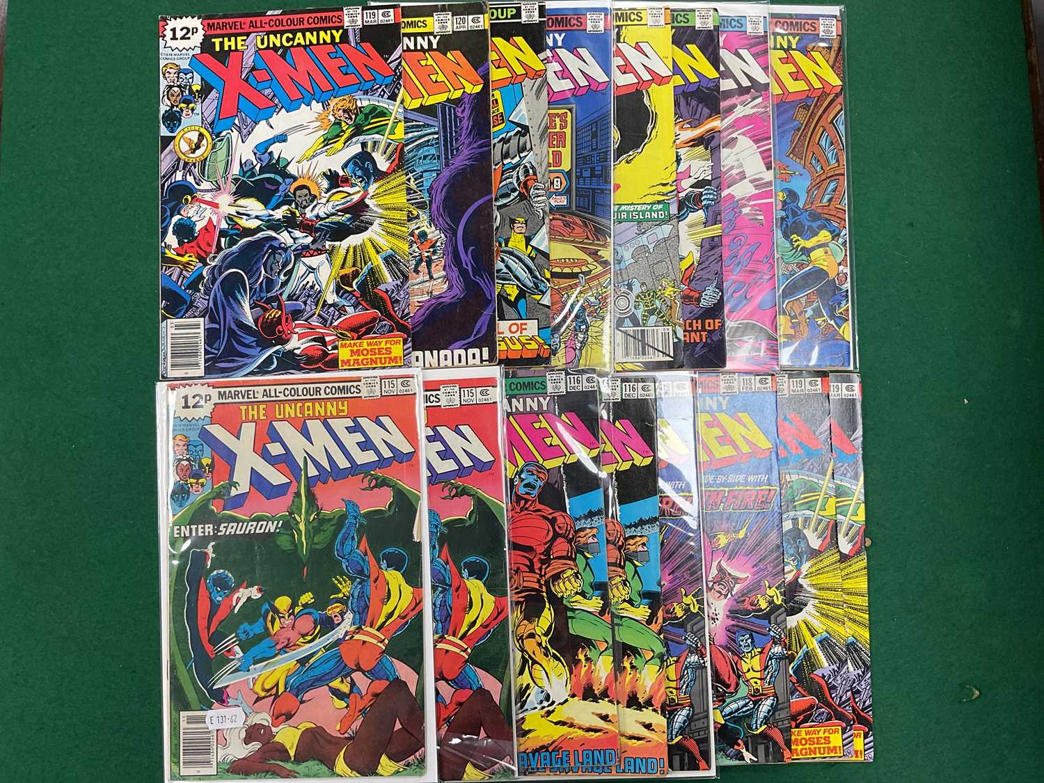 Lot 453 - Eighteen Marvel The X-Men (1st Series)