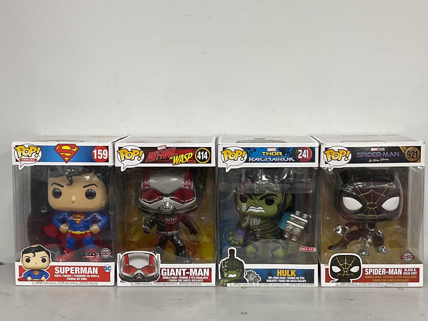 Lot 416 - Four Funko Pop Vinyl Figures. All with a