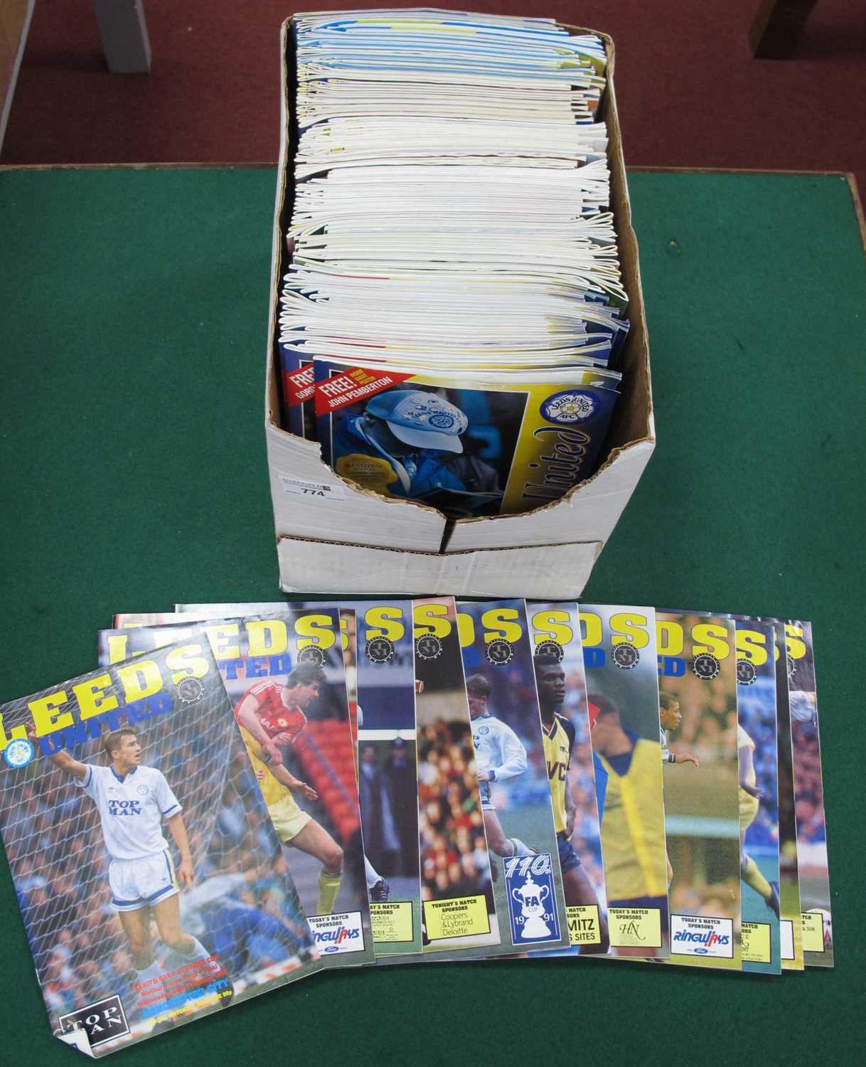 Lot 774 - Leeds United Home Programmes 1985-91,