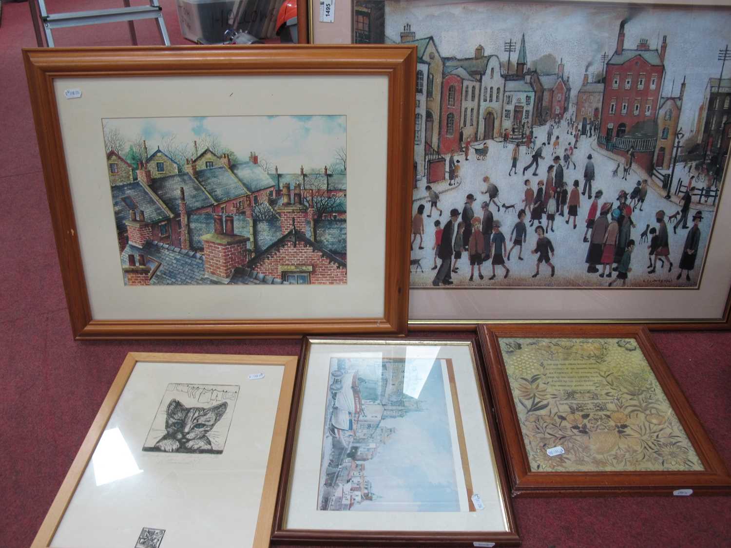 Lot 1495 - L.S. Lowry Print, Jackson Print 'View From