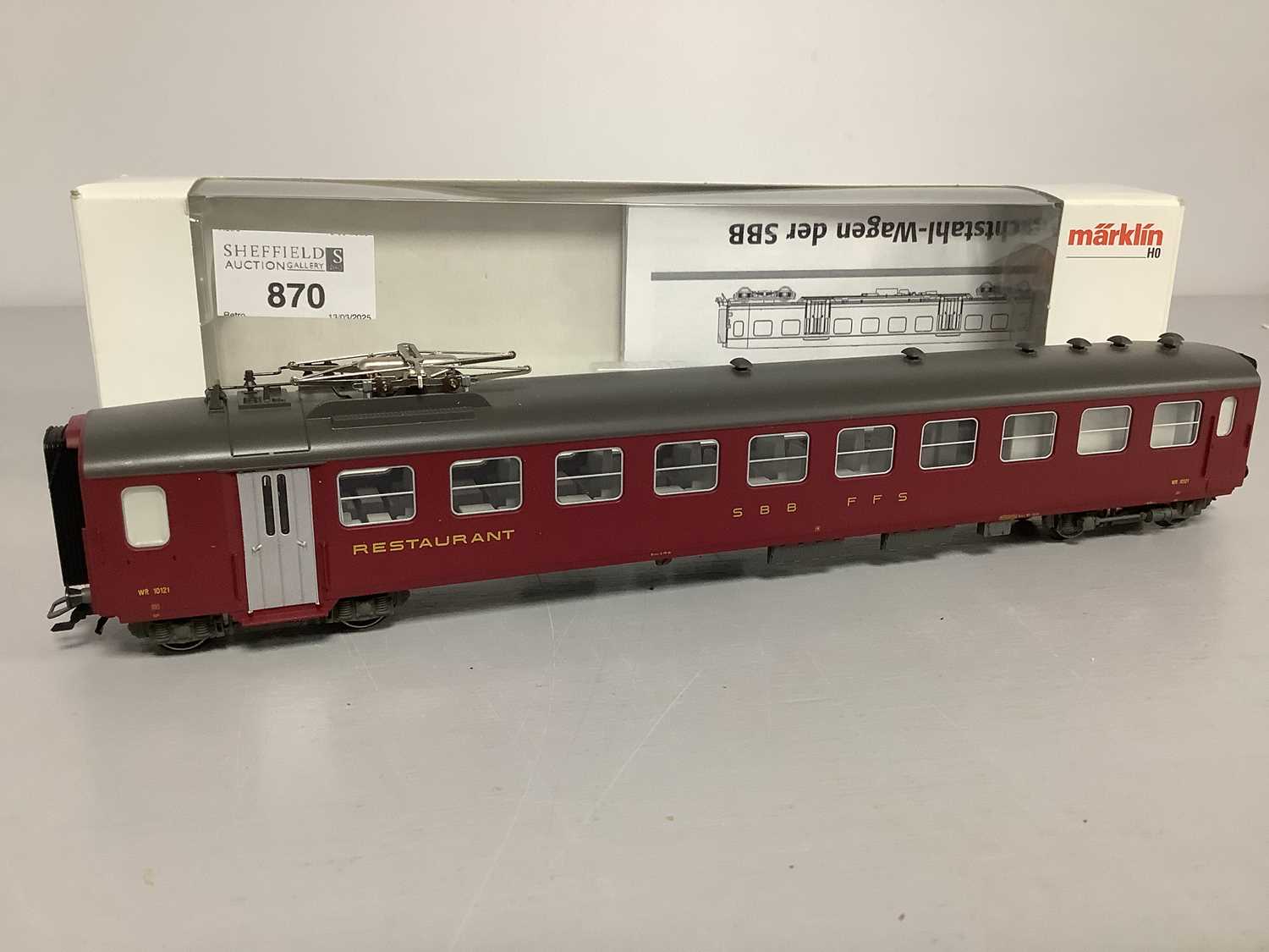 Lot 870 - A boxed Marklin HO scale Swiss Restaurant