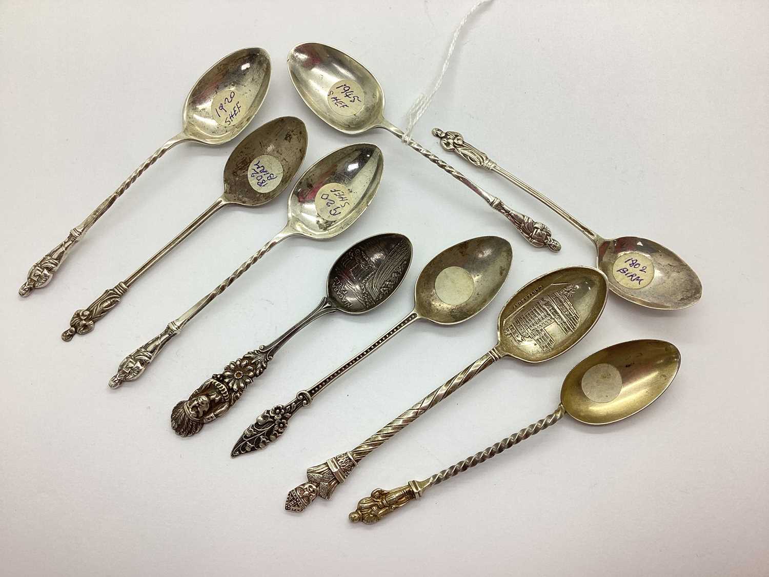 Lot 16 - Assorted Hallmarked Silver Teaspoons,