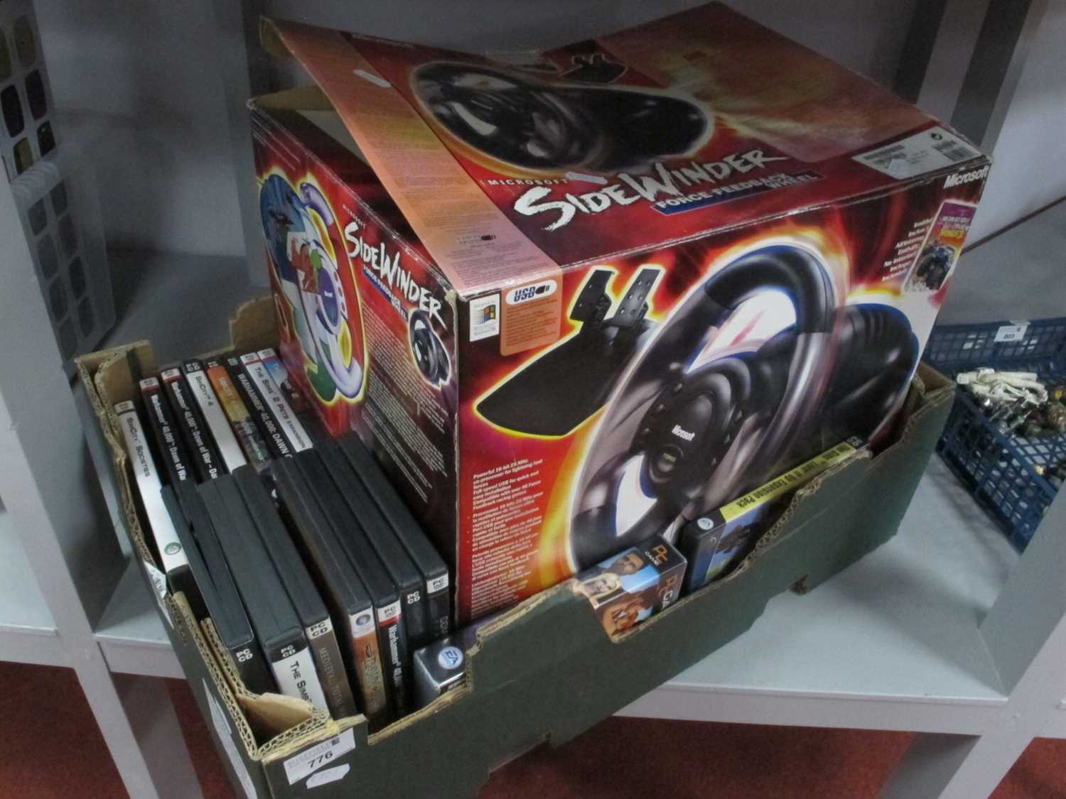 Lot 776 - A Microsoft Sidewinder Force Feedback Wheel,