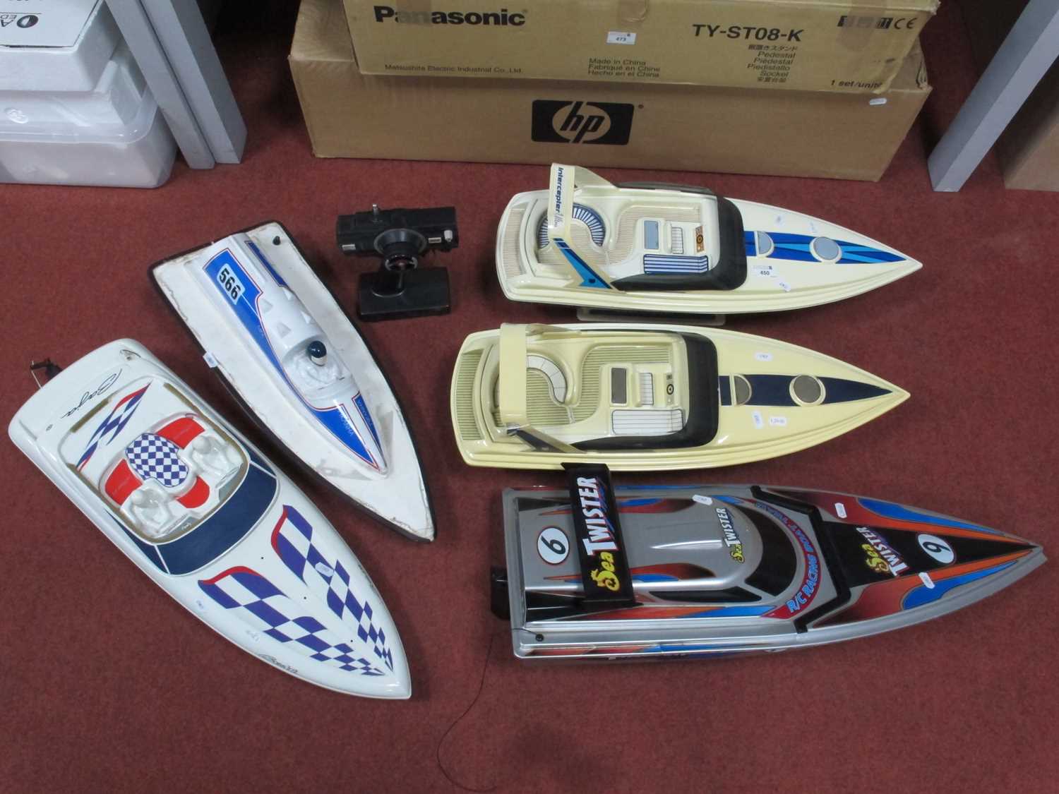 Lot 450 - Five Radio Controlled Boats, To Include