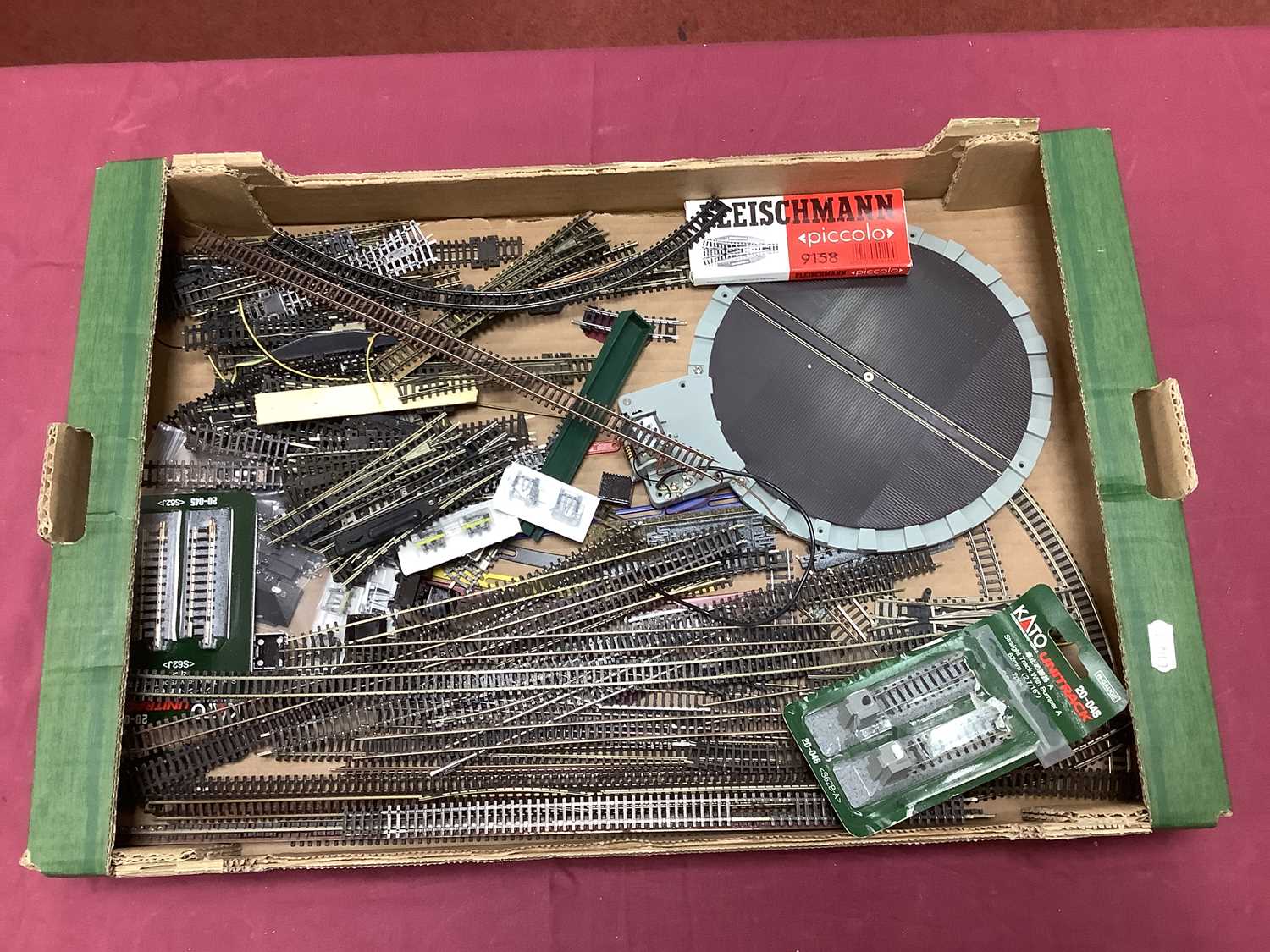 Lot 758 - A quantity of N gauge track by Peco, Kato