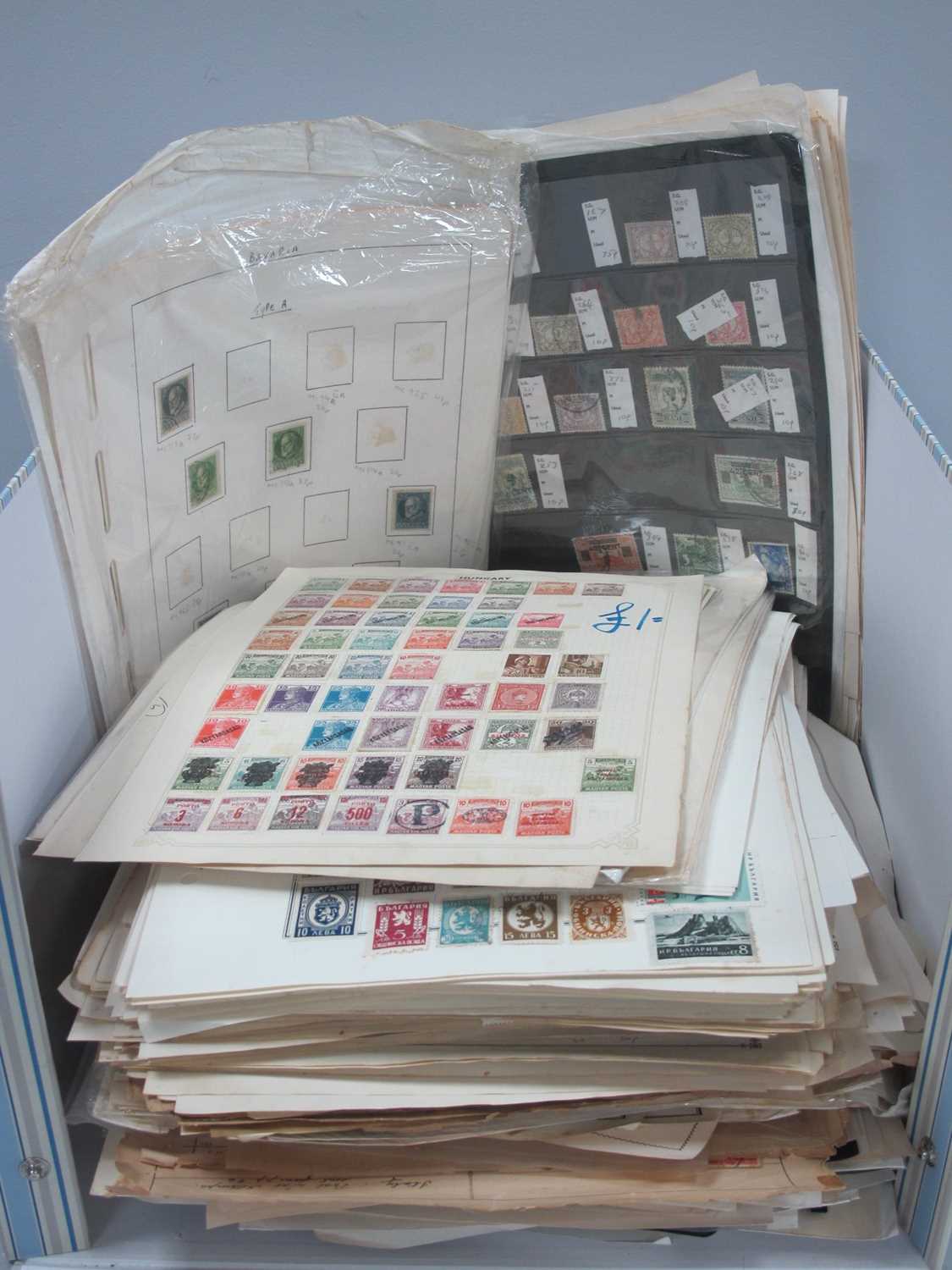 Lot 1021 - Stamps; A box containing a large quantity