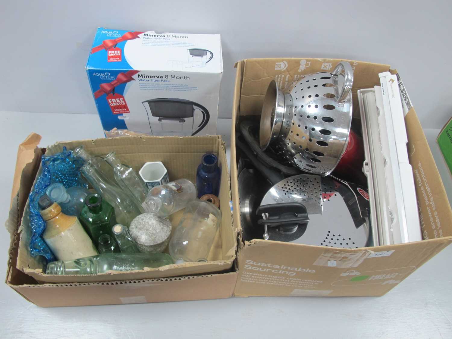 Lot 1067 - Colander Tefal Pans, Wrapmaster, water