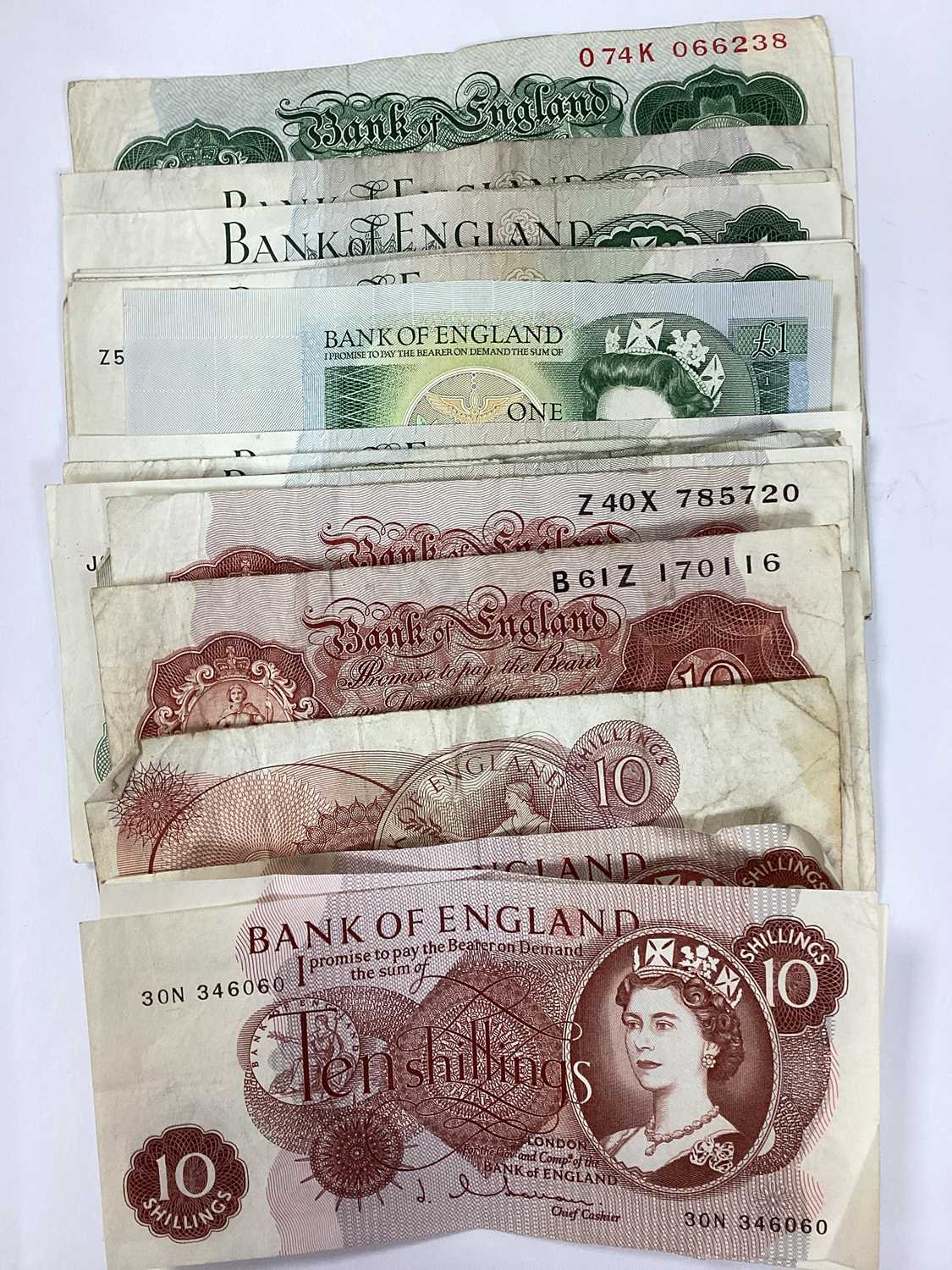 Lot 534 - Collection Of Thirty One GB Banknotes,