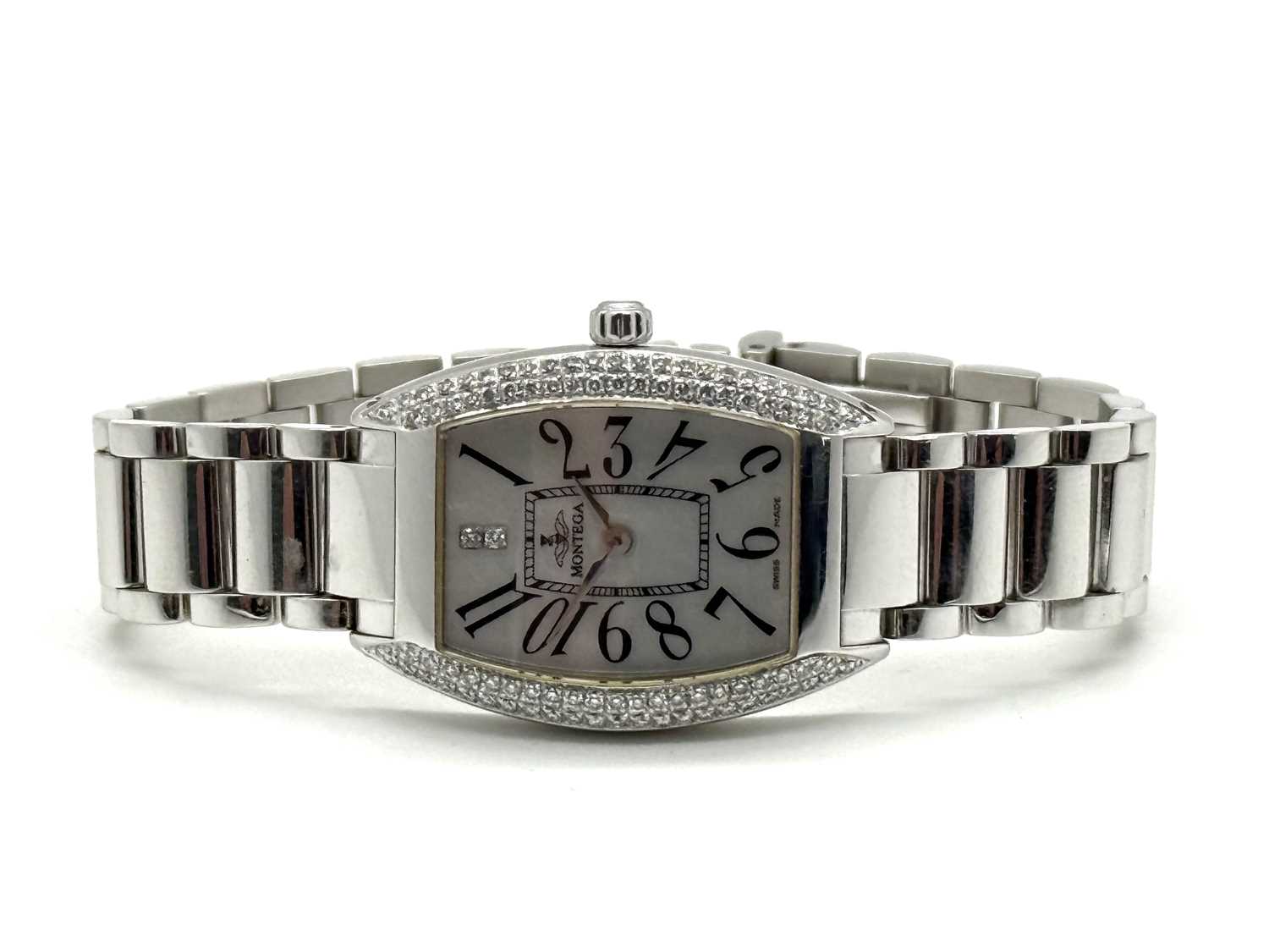 Lot 313 - Montega; Swiss Made Diamond Inset Cocktail