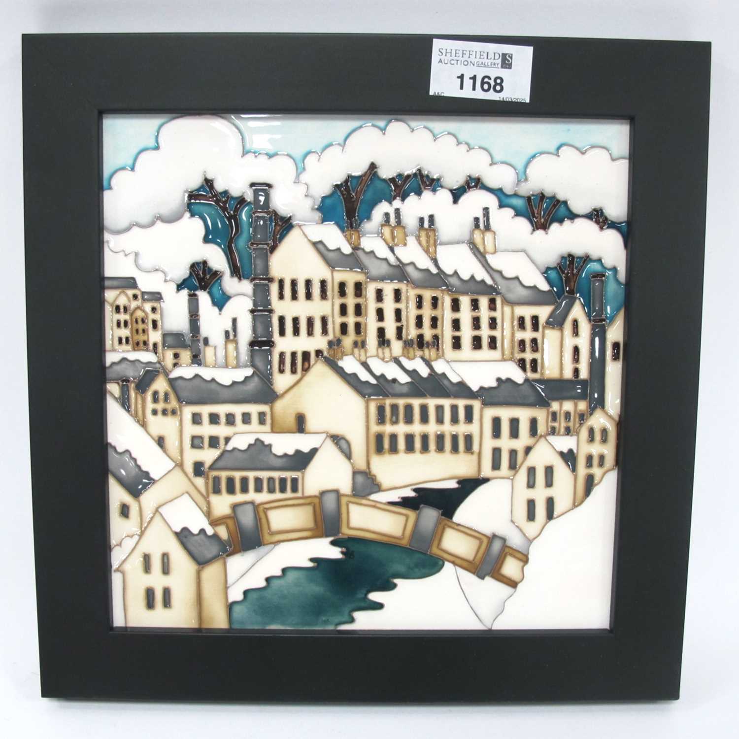 Lot 1168 - A Moorcroft Pottery Plaque, decorated in