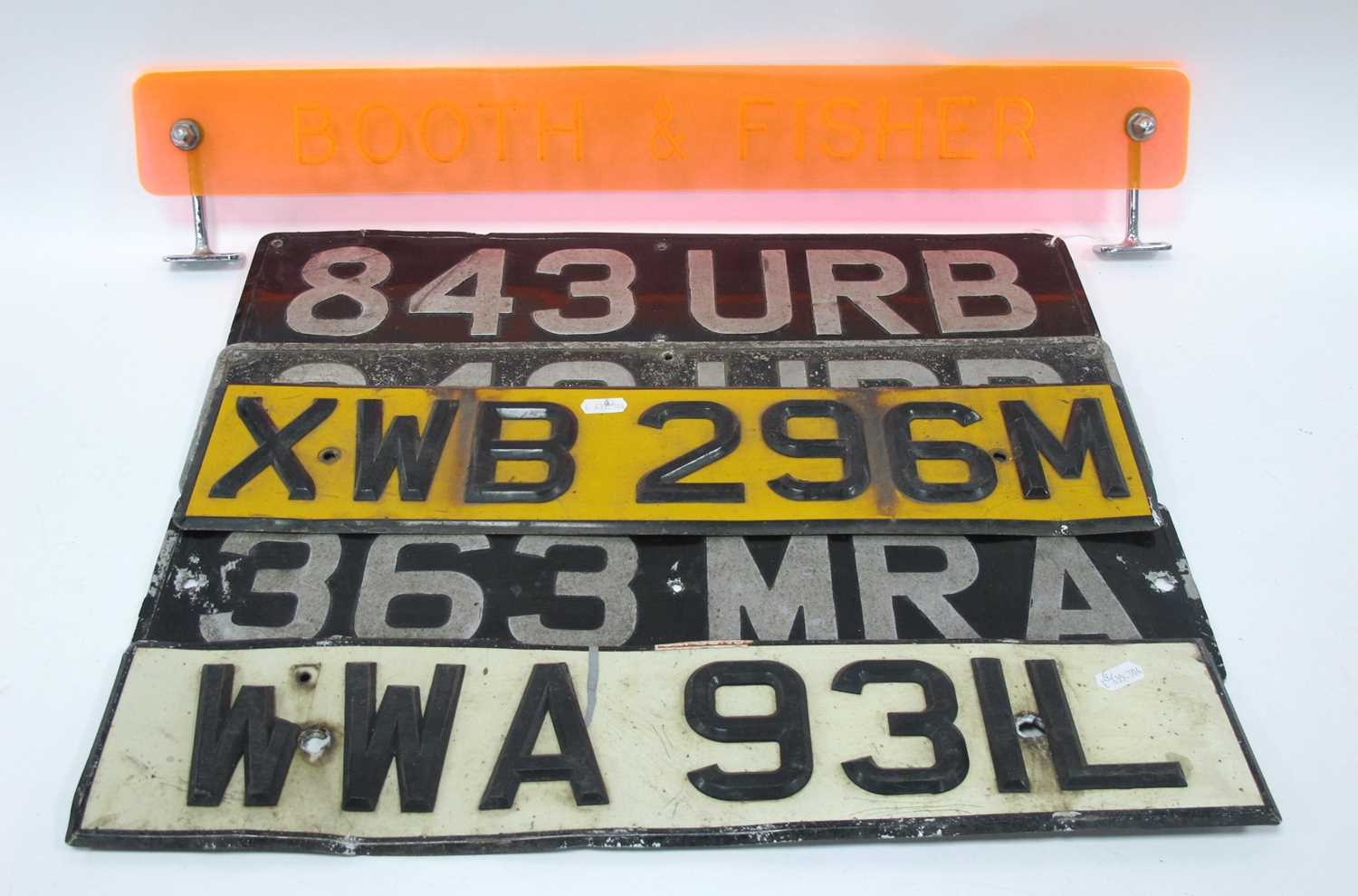 Lot 1371 - Vehicle Registration Plates Circa Mid XX