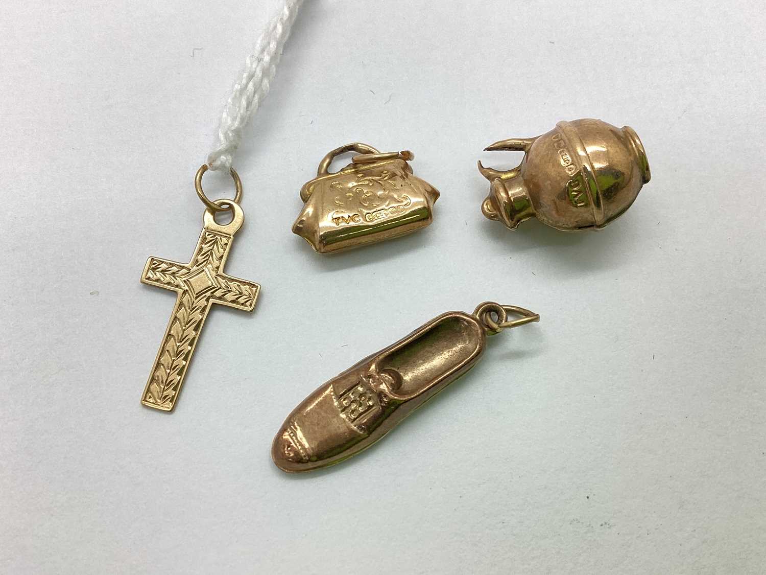 Lot 76 - A Small Collection of 9ct Gold Novelty Charms,