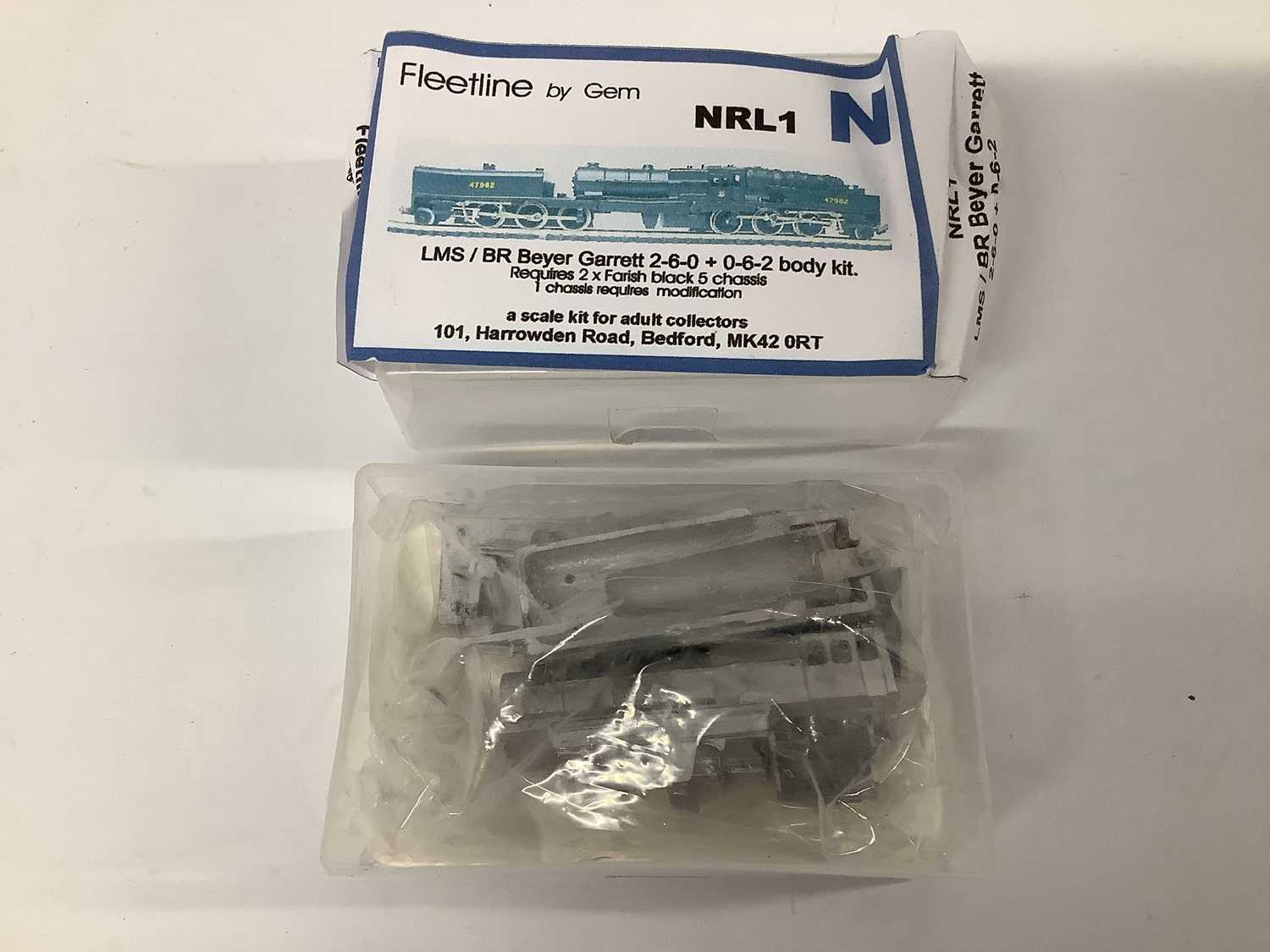 Lot 897 - Gem Fleetline N gauge metal body kit NRL1