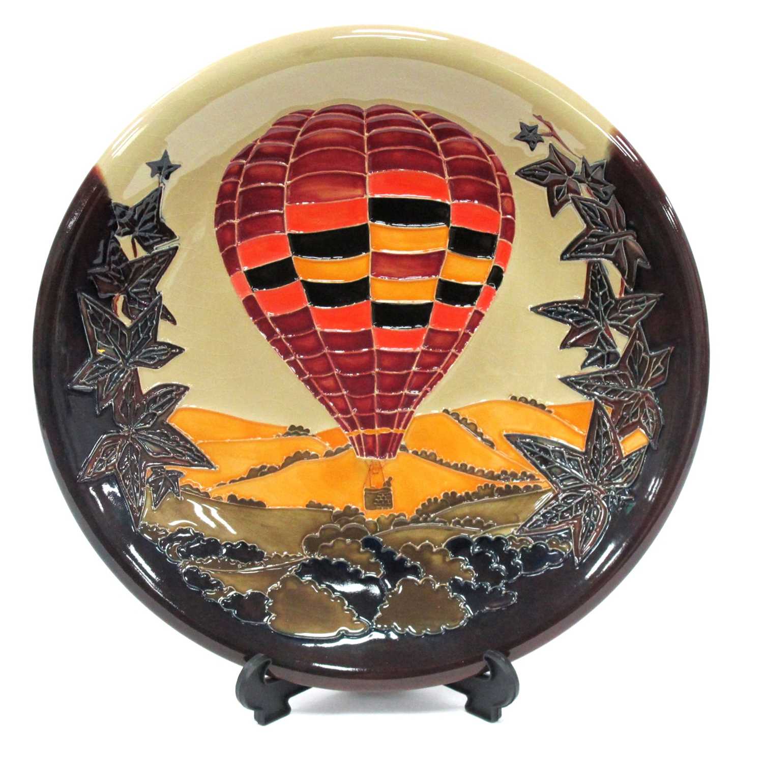 Lot 1060 - A Moorcroft Circular Pottery Plaque,