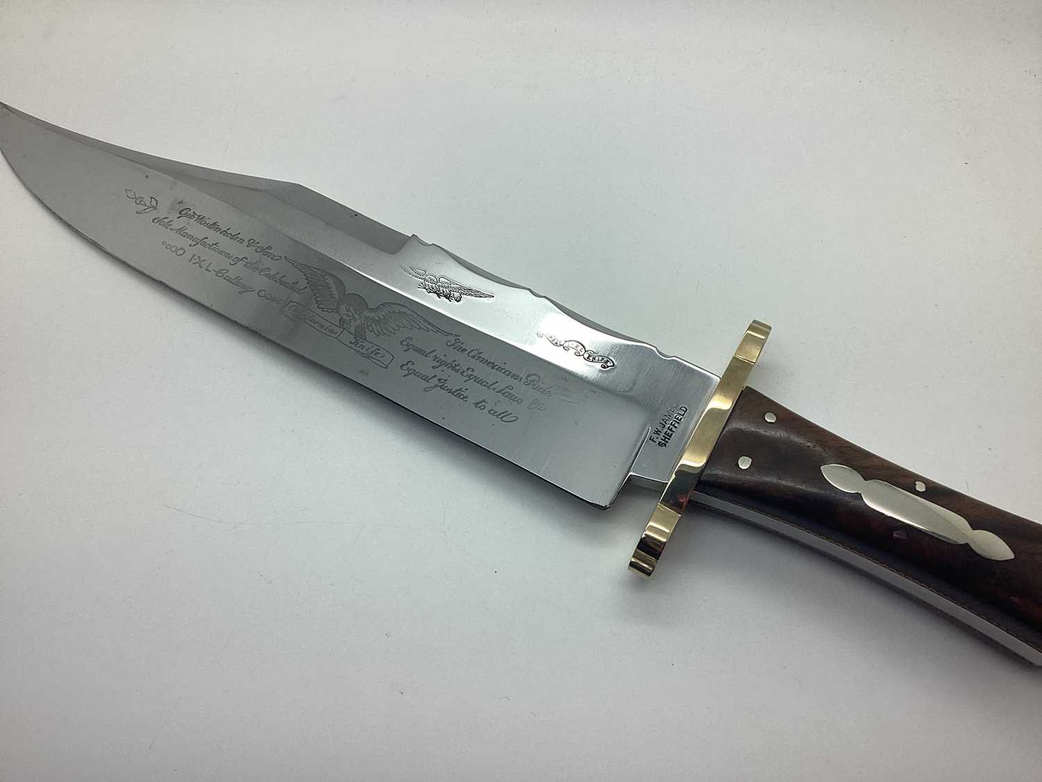 Lot 590 - F W James Sheffield 'Real I.XL Knife'