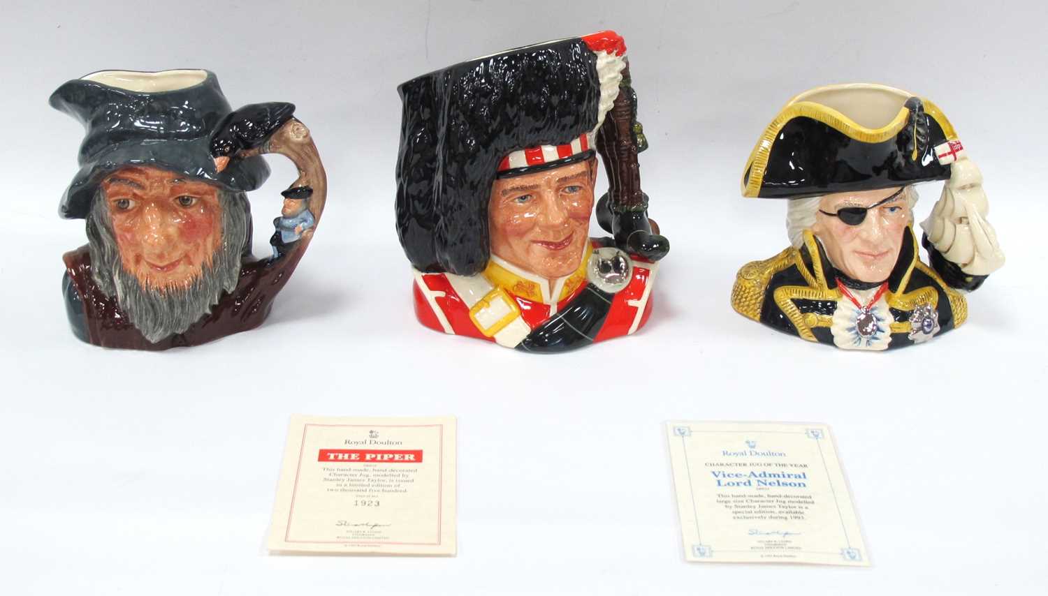 Lot 1258 - Royal Doulton character jugs to include