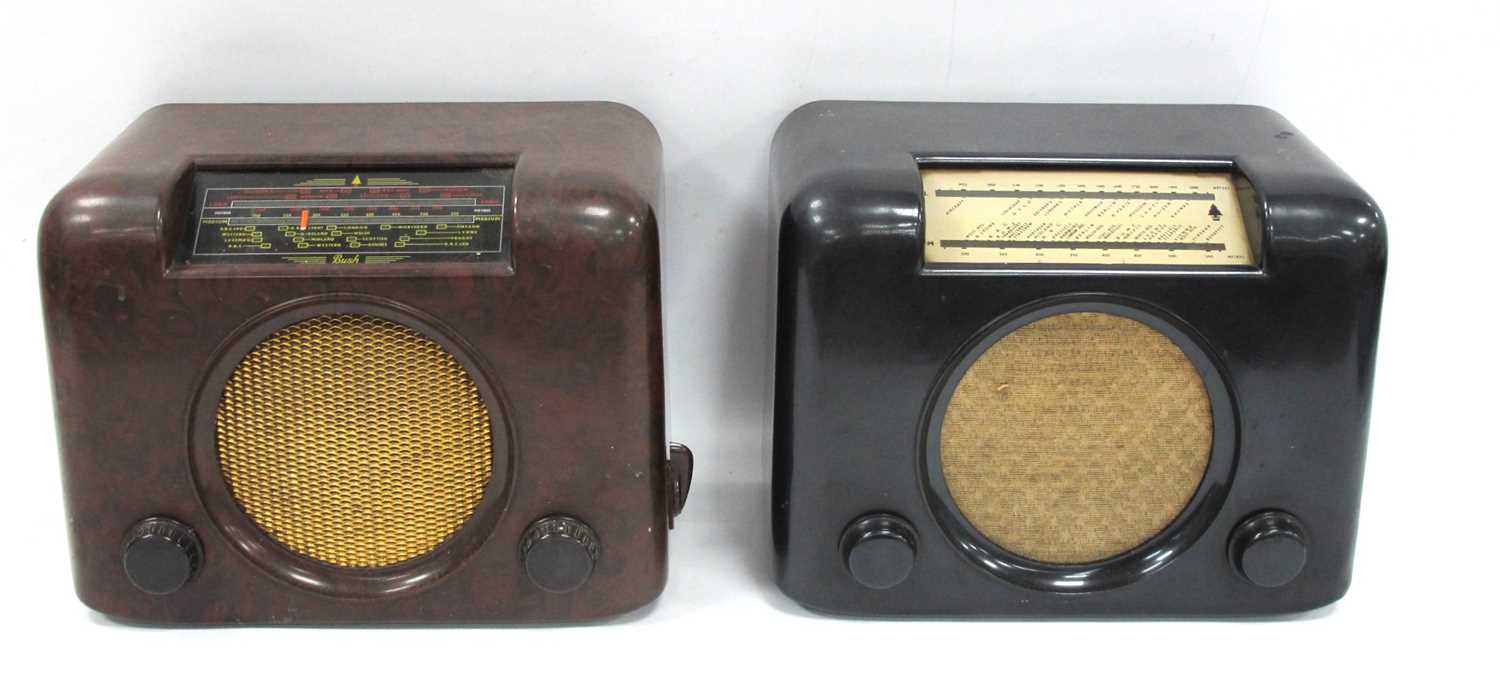 Lot 1431 - Bush Bakelite Cased Radios Type DAC90 and