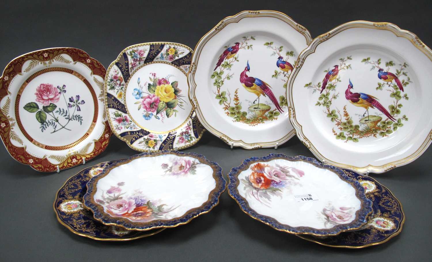 Lot 1158 - A Pair of Spode Cabinet Collection Floral