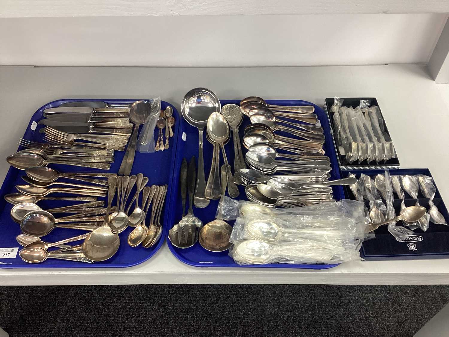 Lot 217 - A Selection of Assorted Flatware, including