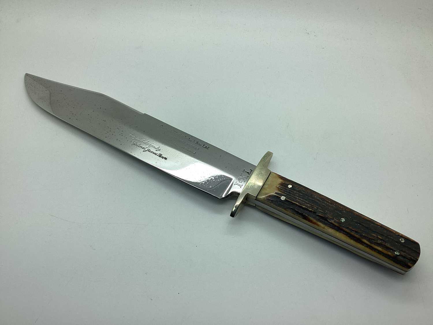 Lot 594 - Bowie Knife George Wostenholm & Son Ltd