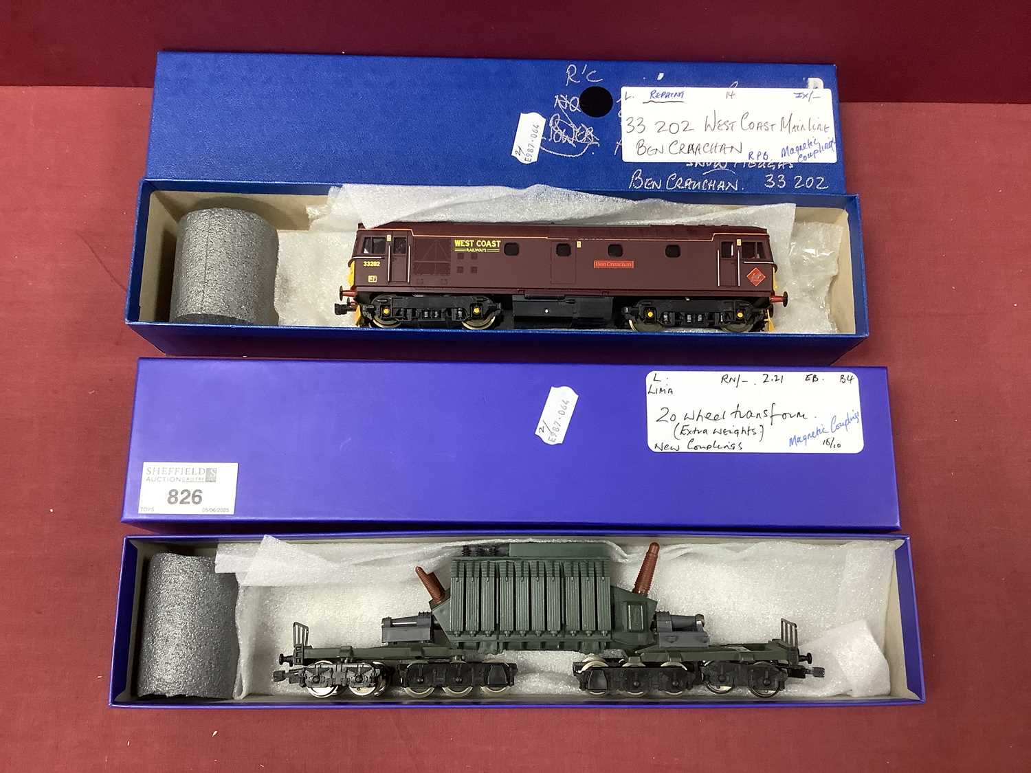 Lot 826 - Two Lima 'OO' Gauge/4mm Custom Boxed