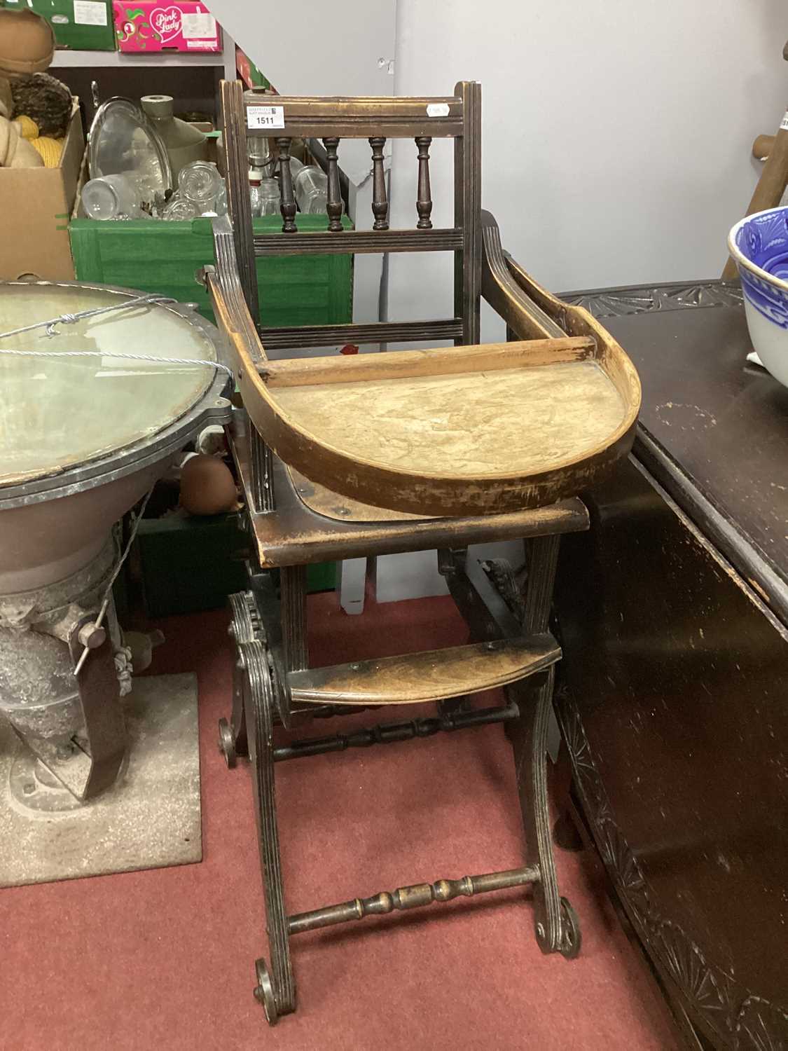 Lot 1511 - Metamorphic Child's Correction High Chair